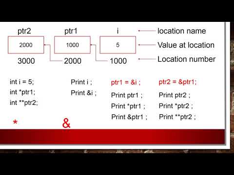 C programming Introduction to Pointers | How to use Double Pointer