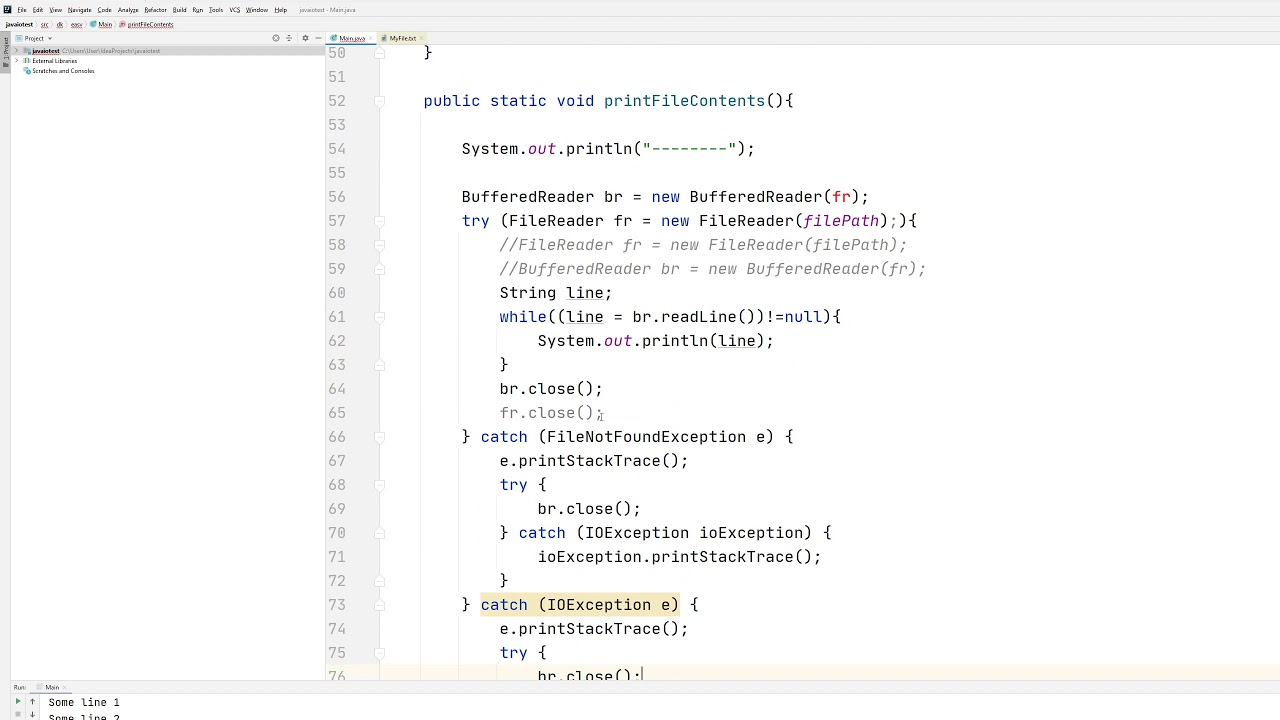 3/7 - Java Buffered Reader and Writer and try with resources