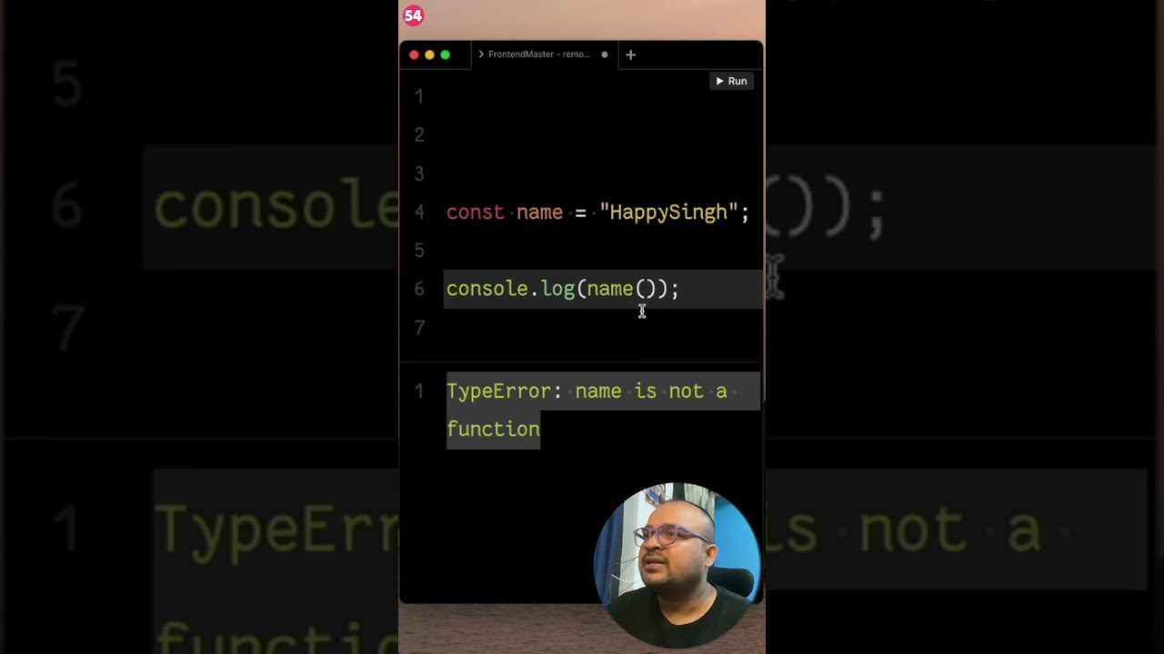 #054 Javascript Interview Questions | JS Output based questions || JS Interview Prep #javascript