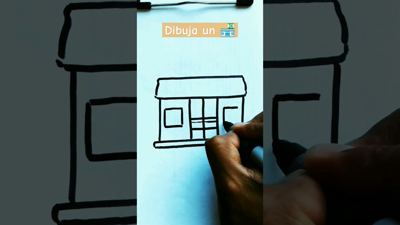 Como DIBUJAR una TIENDA de CONVENENCIA 24/7 🏪✨ #DibujoFacil #ComoDibujar