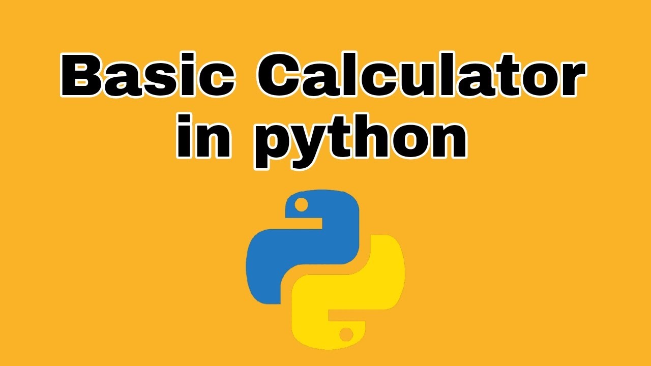 How to make basic Calculator in python