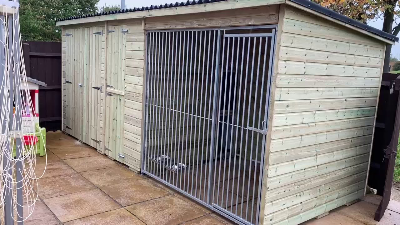 Bespoke Dog kennel, Run and Storage Shed