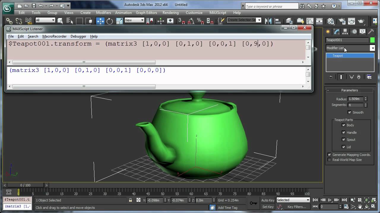 maxScript Transforms