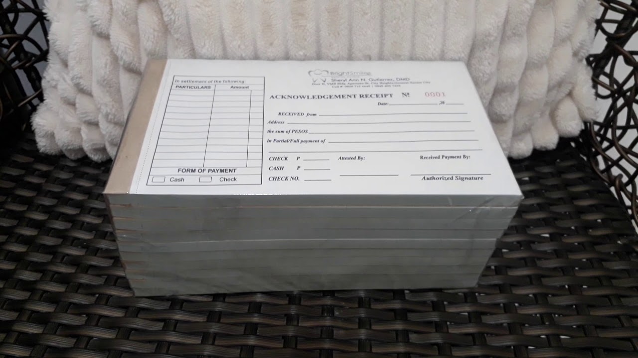 Acknowledgement Receipt