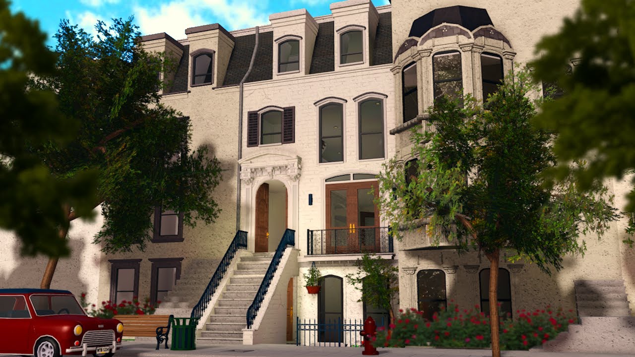 building a NEW YORK TOWNHOUSE APARTMENT in bloxburg...