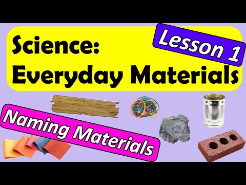 Science: Everyday Materials | Naming Materials with Miss Ellis #everydaymaterials