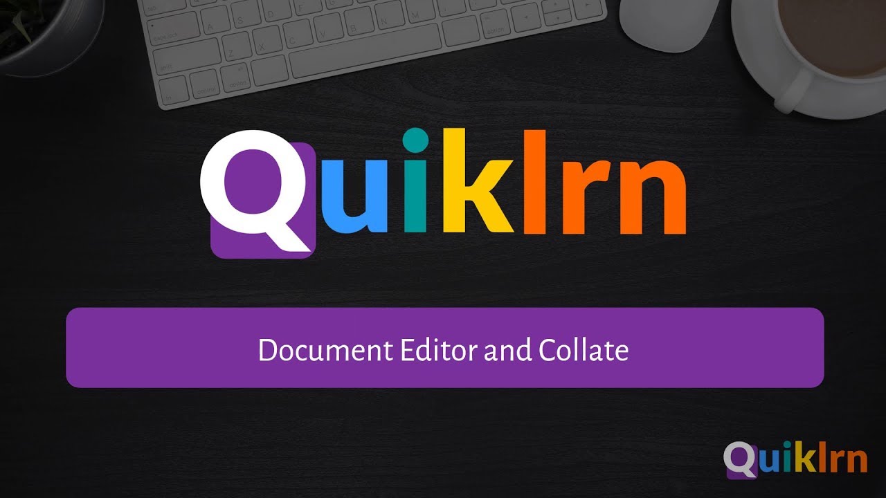 Document Editor and Collate