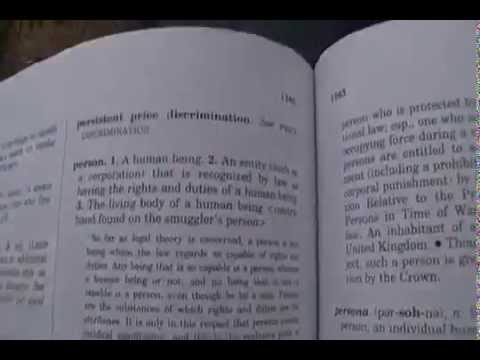 Copy of What is a Person-Black law dictionary