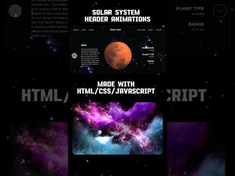 Solar System Animation made with HTML CSS & JavaScript #html#css#javascript#sun#earth #mars#jupiter