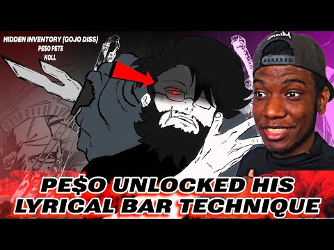PESO GOT REAL LYRICAL ON THIS!! PE$O PETE - HIDDEN INVENTORY (GOJO DISS) [JUJUTSU KAISEN] [REACTION]