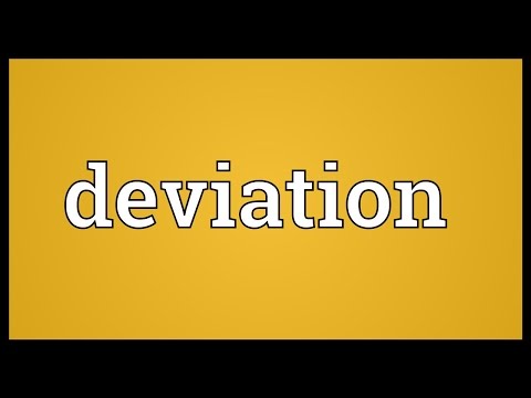 Deviation Meaning