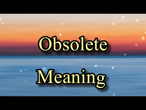 Obsolete meaning in urdu