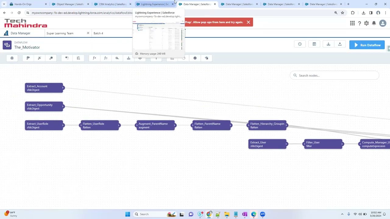 Dataflow Transformations I | CRM Analytics
