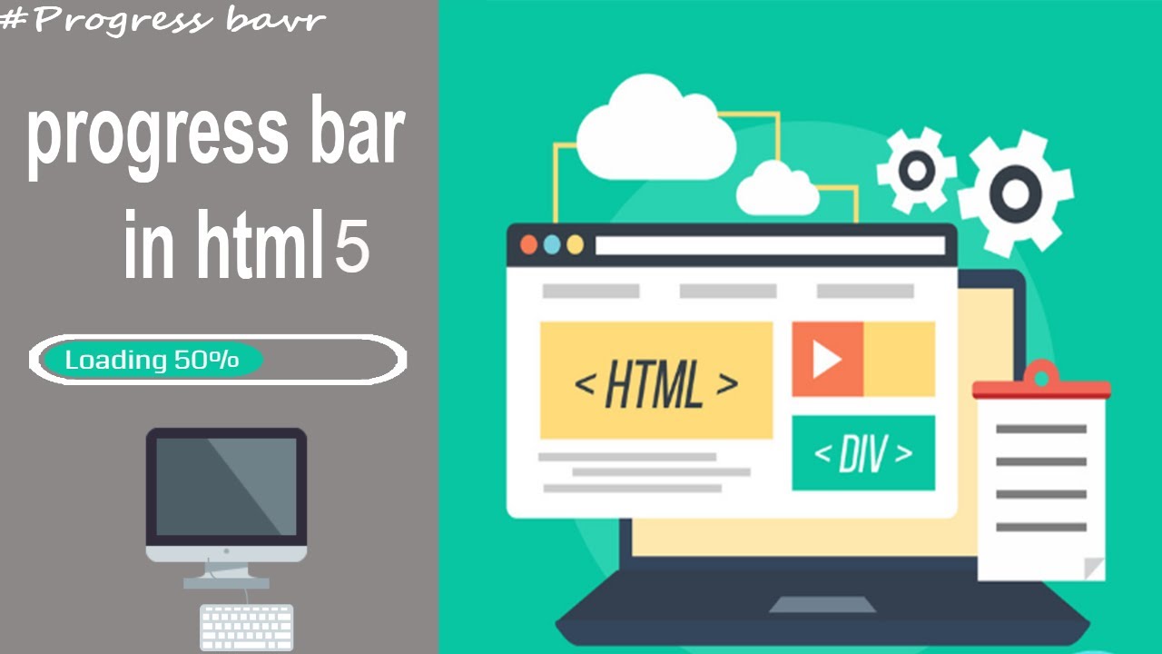 how to make a progress bar in html 5 | progress tag and meter tag | html for beginners