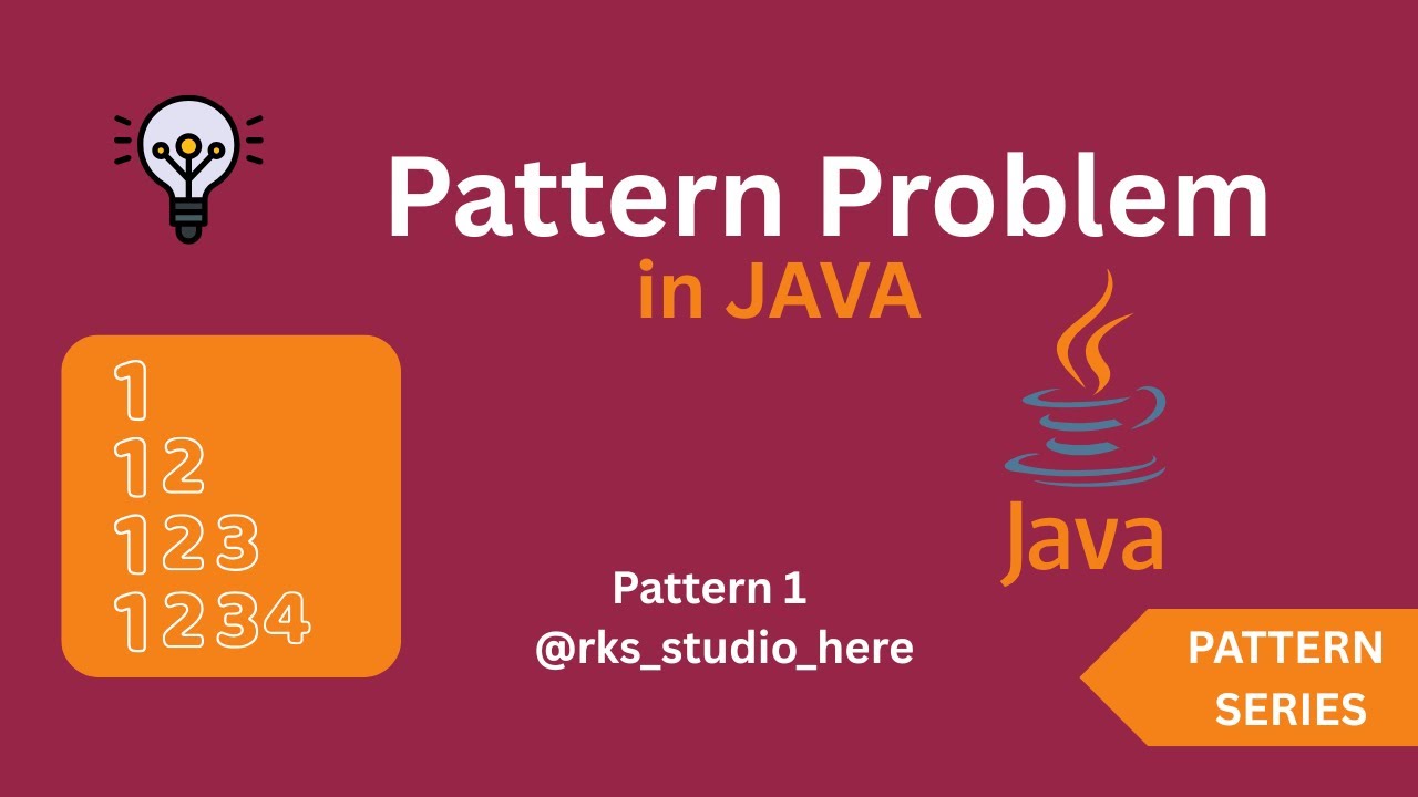 Pattern problem in java || Pattern series || pattern 1 in java ||