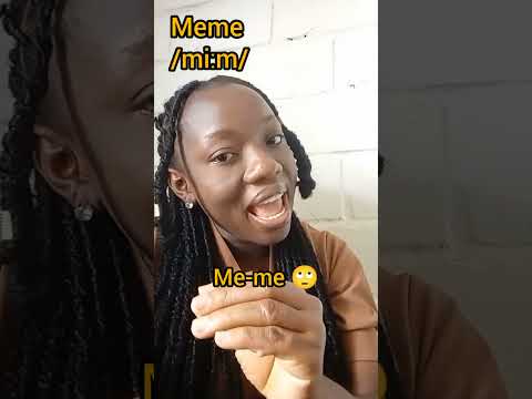 HOW TO PRONOUNCE "MEME" #english #learnenglish #sayitright #meme #shortsvideo #shortfeed