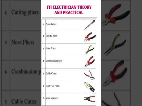 ITI ELECTRICIAN tools
