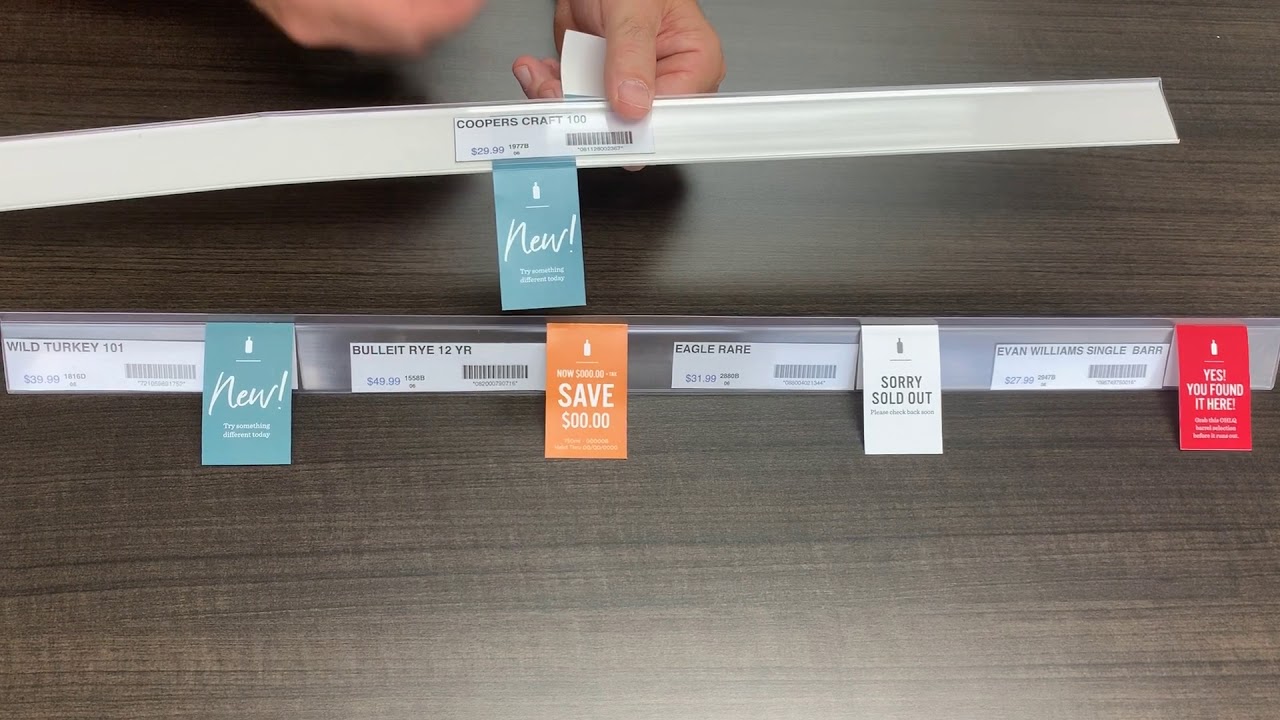 How to install shelf talkers
