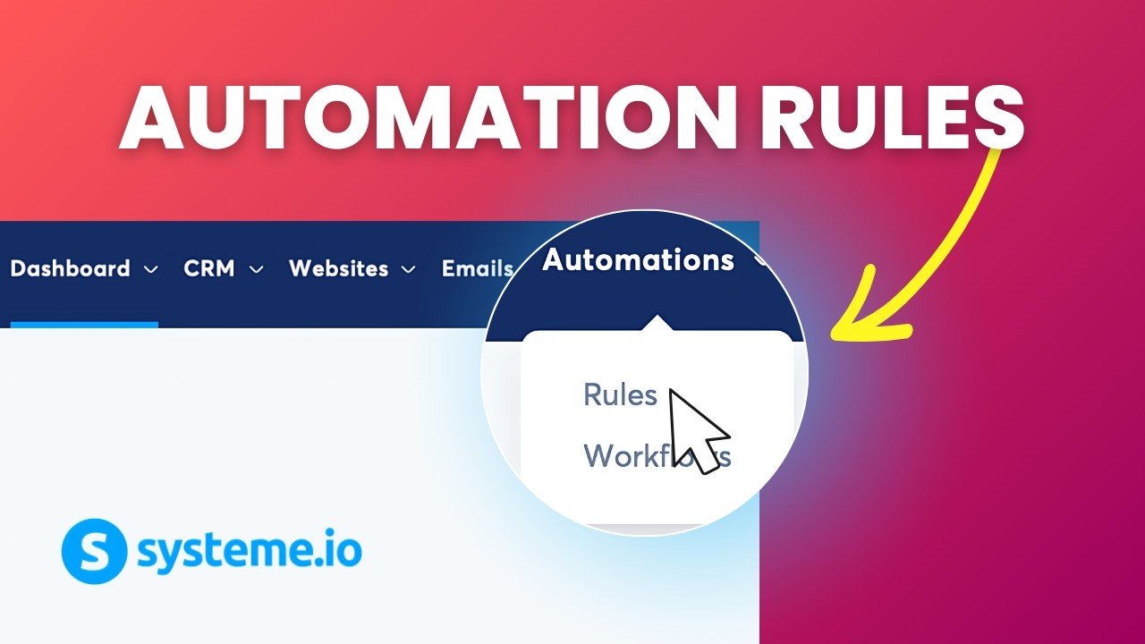 Systeme.io Automation Rules (How to Set Up Triggers and Actions)