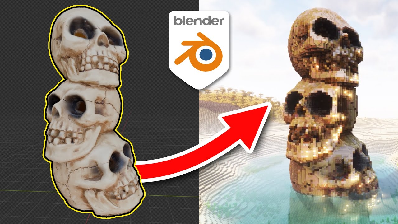Convert anything to Minecraft Blocks with BlockBlender 2.0