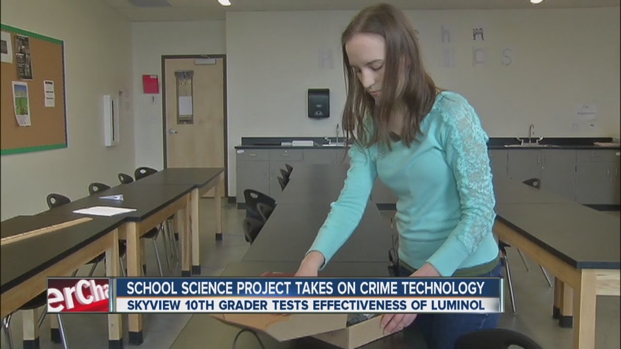 Student science project on Luminol