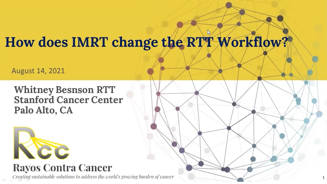 Lecture 7 - Workflow Change with IMRT