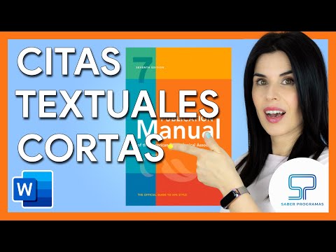 🟠 Citas Textuales MENOS de 40 Palabras APA 7ma edición