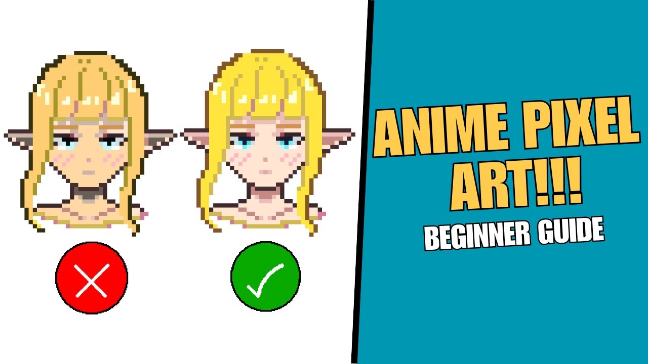 The Only Anime Pixel Art Tutorial You will need (Sklimmilk's Process)