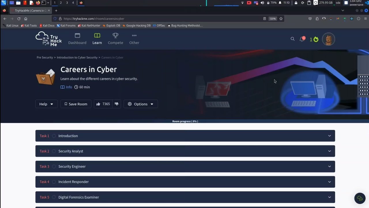 TryHackMe Lab Walkthrough: Careers In Cyber Security | Pre Security Path