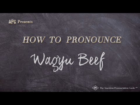 How to Pronounce Wagyu Beef (Real Life Examples!)
