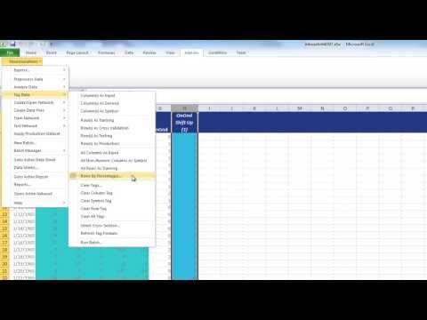 Solving Time-Series Data Problems in Excel with NeuroSolutions