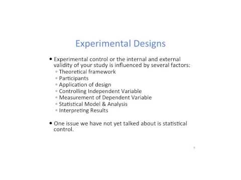 Threats to External Validity