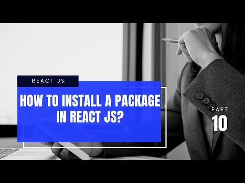 How to install a package in react js?