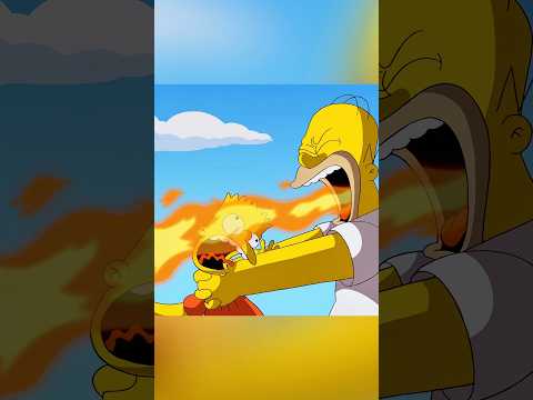 Homer Breathes Fire at Bart ???????? #simpsons #shorts