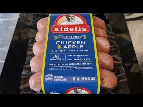 Costco Sale Item Review Chef Bruce Aidells All Natural Chicken & Apple Smoked Sausage Taste Test
