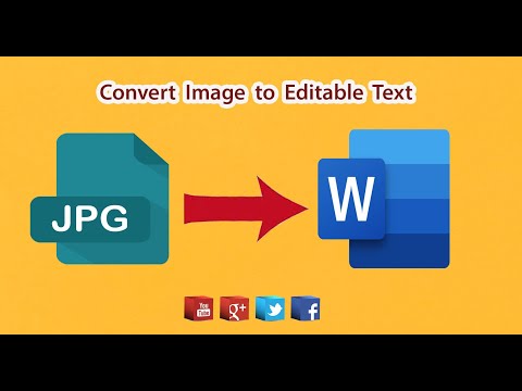 How To Convert Image to Word Editable Text(Image to Text Conversion) Without Online Software?