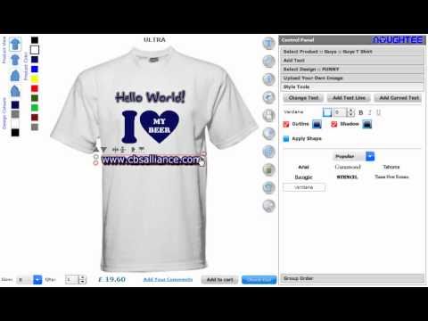 Online Custom T-Shirt Maker | Software and Application Tool by CBSAlliance.com