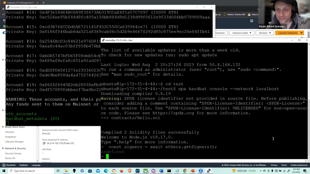 Hello Solidity / Hardhat : Running your first Solidity smart contract with Hardhat env and console