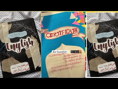 Class 11th & 12th English project file on "The portrait of a lady" #class12 #english #project #file