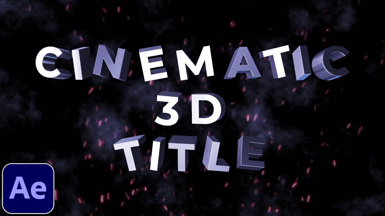 3D Cinematic Title Animation Tutorial in After Effects | Element 3D Text Animation