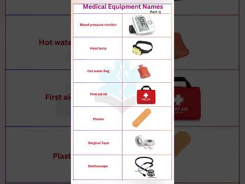 Medical Equipment NamesPart -1 #shorts