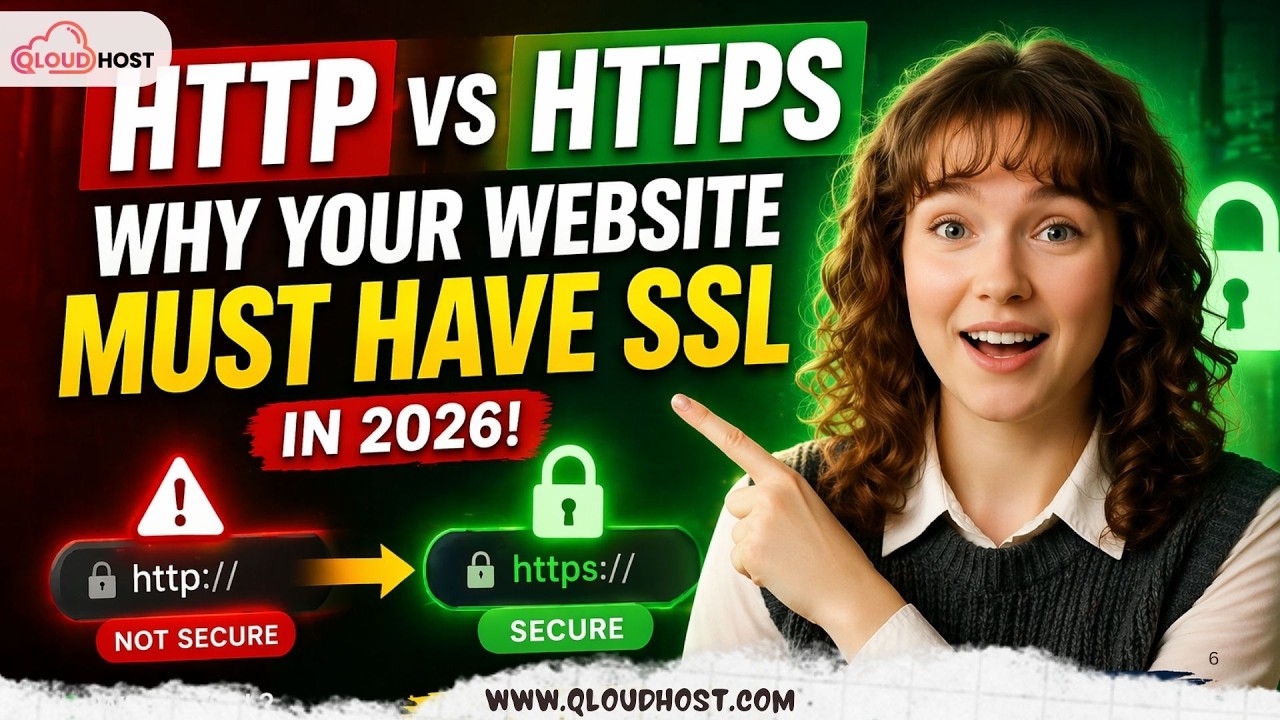 HTTP vs HTTPS Explained (2026) 🔒 Why Your Website MUST Have SSL Now! | QloudHost