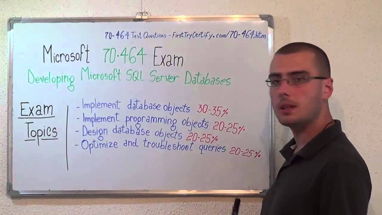 70-464 – Developing Exam Microsoft SQL Server Test Databases Questions