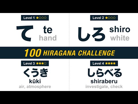 100 Hiragana Words for Absolute Beginner | Japanese, Nihongo, Vocabulary