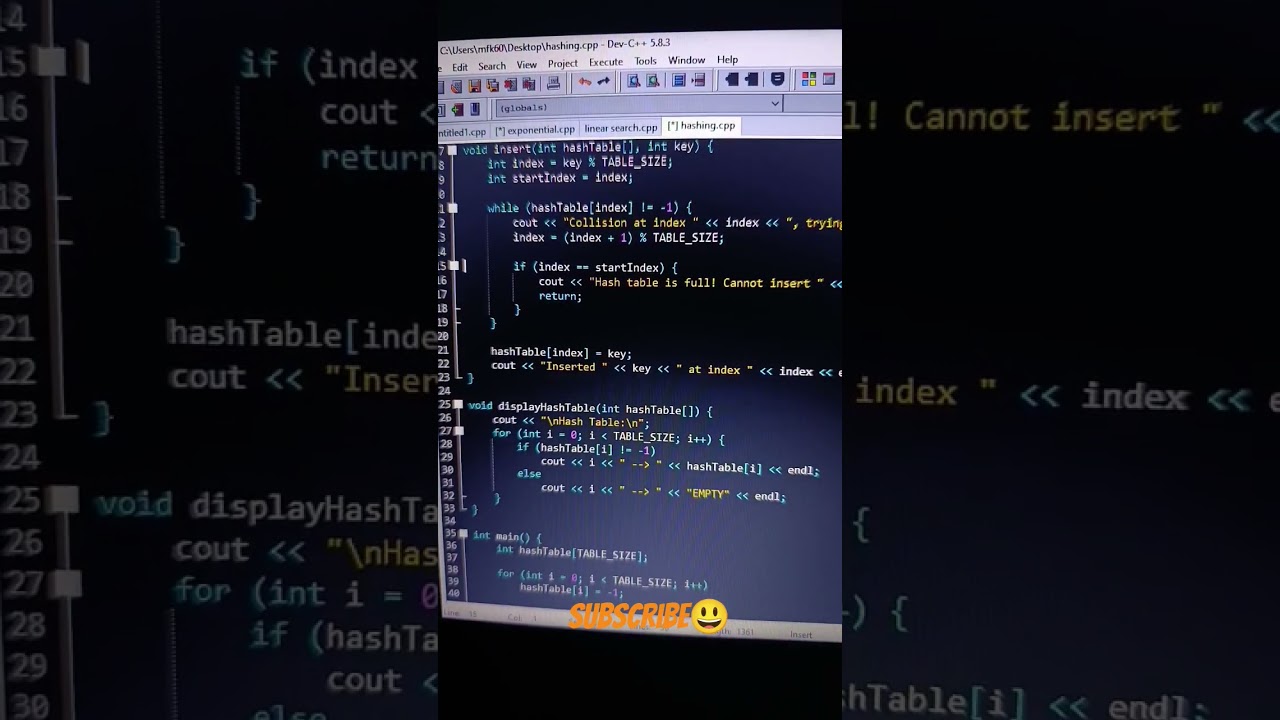 hash logic in c++#coding #codeprep #codinglife #correctcoding #lowlevellanguage