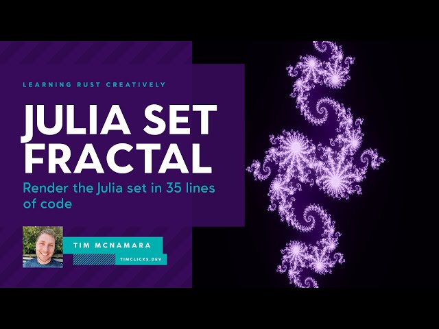Render Julia fractals - timClicks (Tim McNamara)