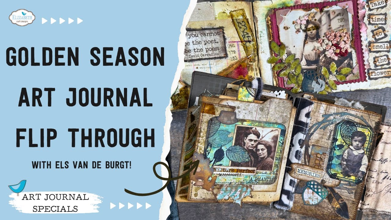 Golden Season Art Journal Flip Through