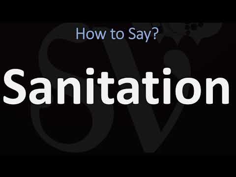 How to Pronounce Sanitation? (CORRECTLY)