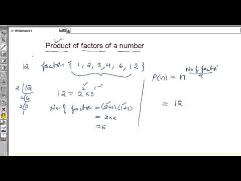 Product of factors of a number