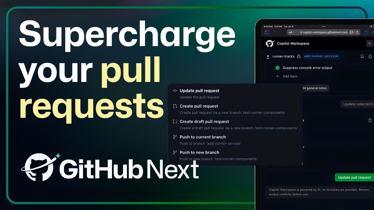 Iterate on pull requests with Copilot Workspace